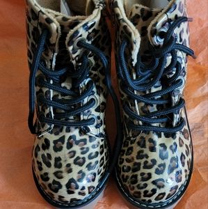 H&M | Shoes | Girls Leopard Print Boots | Poshmark